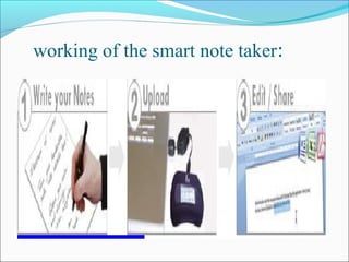 Smart note taker | PPT
