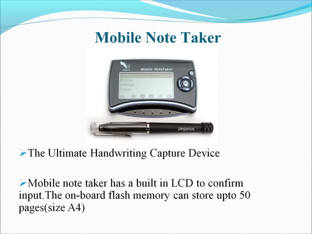 Smart note taker | PPT | Desktop Publishing | Computer Software and ...