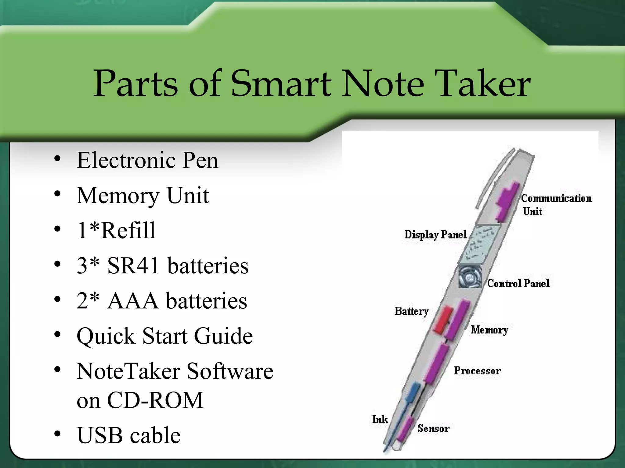 Smart note taker | PPT