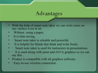 Smart note taker | PPT