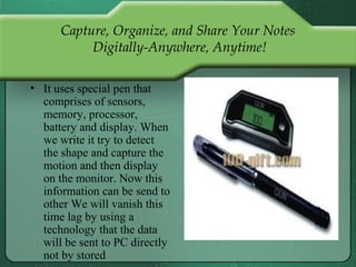 Smart note taker | PPT