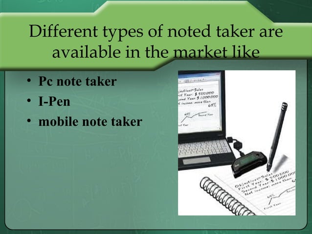 Smart note taker | PPT