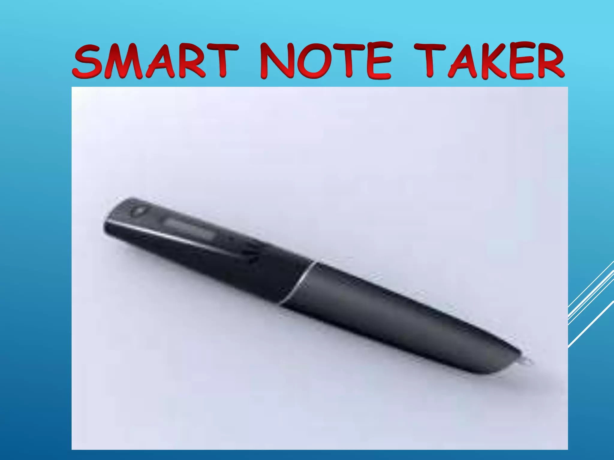 Smart note taker | PPT