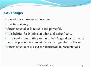 Smart note taker | PPT