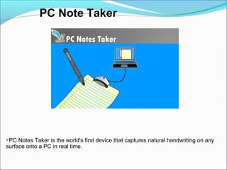Smart note taker | PPT