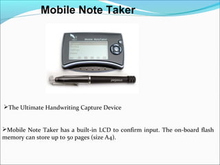 Smart note taker | PPT
