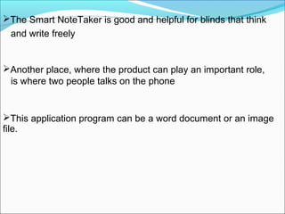 Smart note taker | PPT