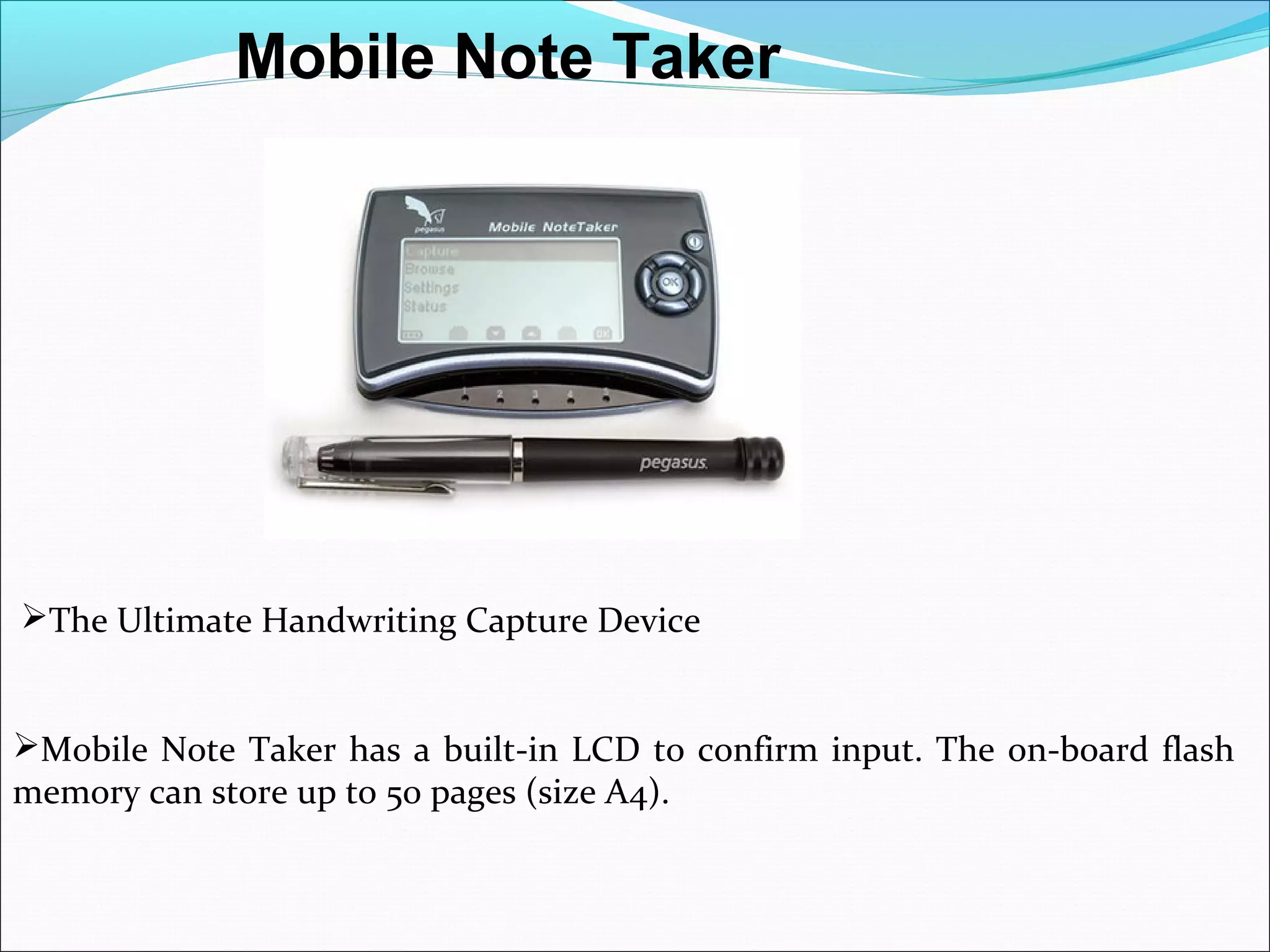 Smart note taker | PPT