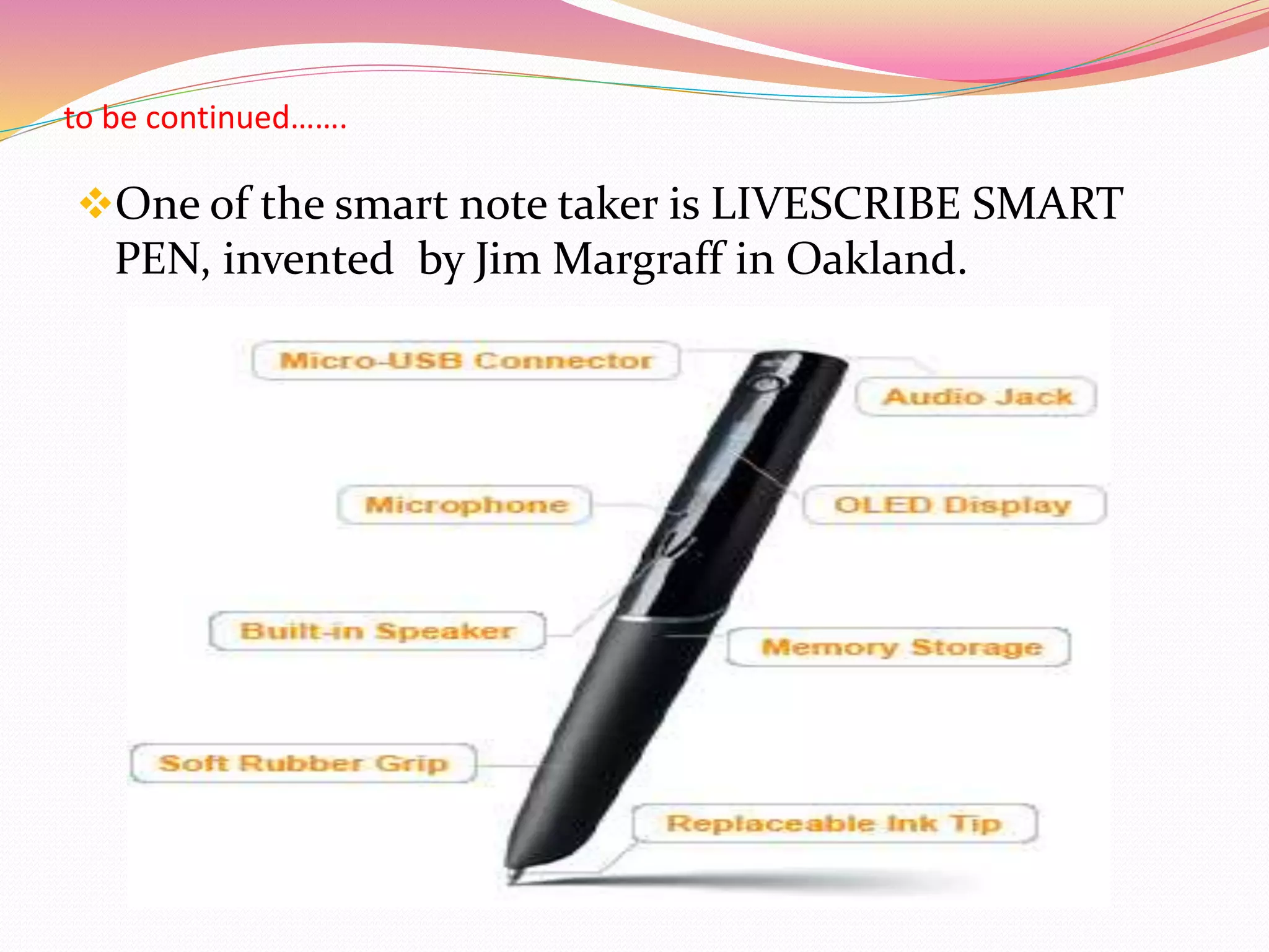 Smart note taker | PPTX