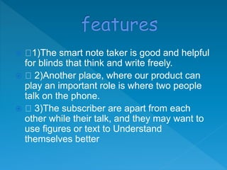 Smart note taker | PPT