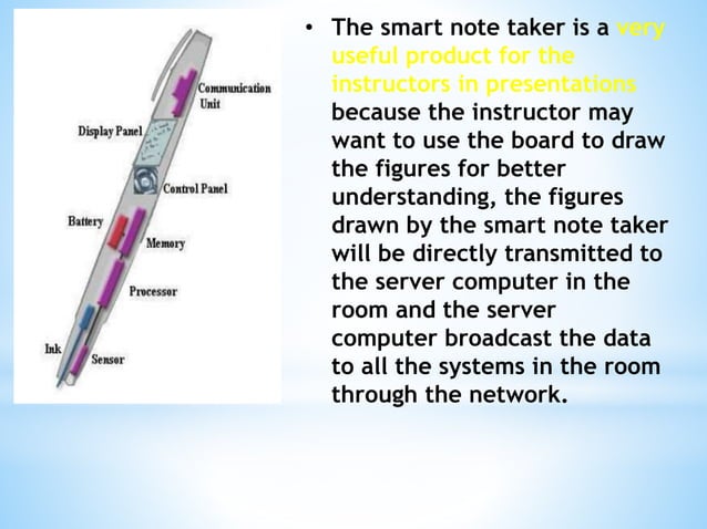 Smart note taker | PPT