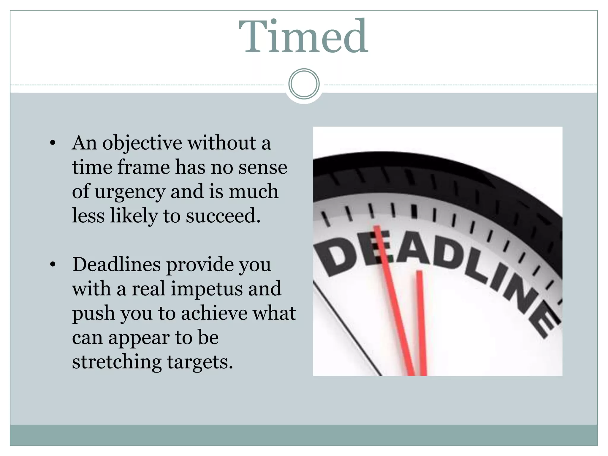 Setting SMART Goals and Objectives | PPTX