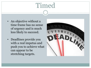 Setting SMART Goals and Objectives | PPTX