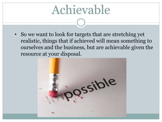 Setting SMART Goals and Objectives | PPTX