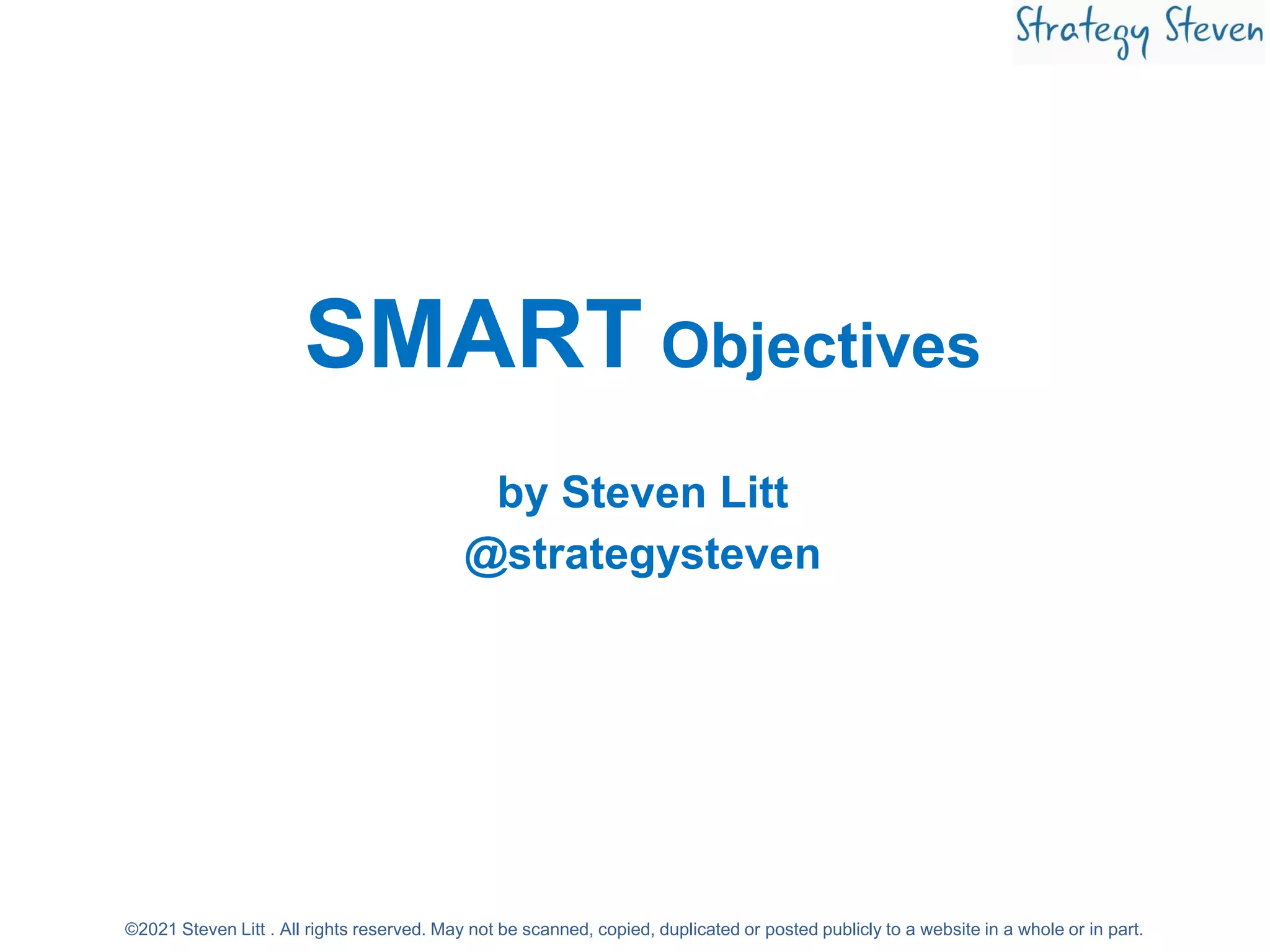 Smart Objectives litt2021 | PDF