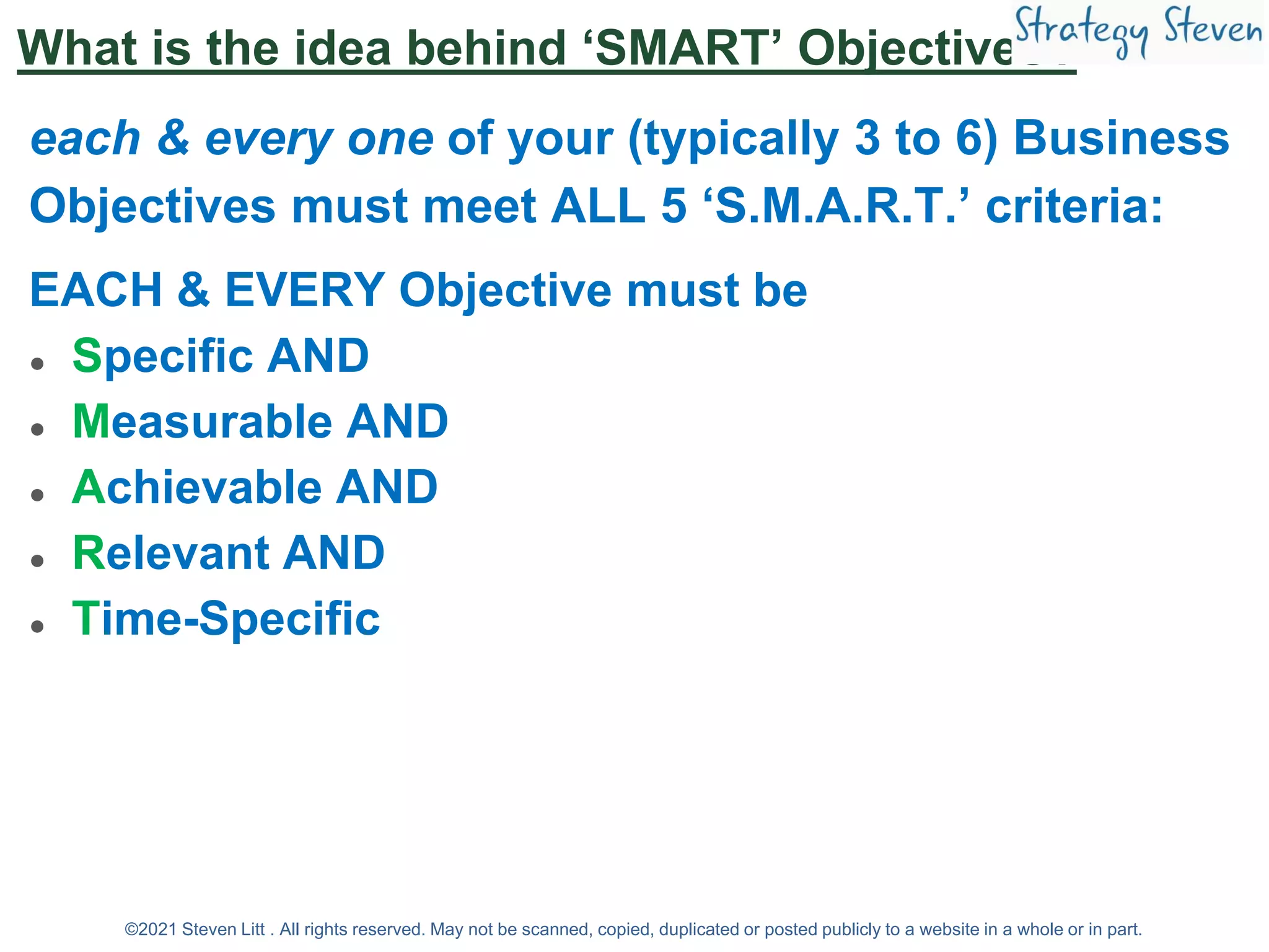 Smart Objectives litt2021 | PDF