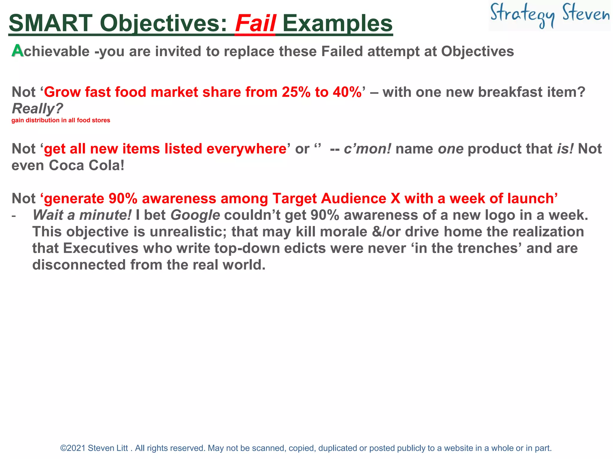 Smart Objectives litt2021 | PDF