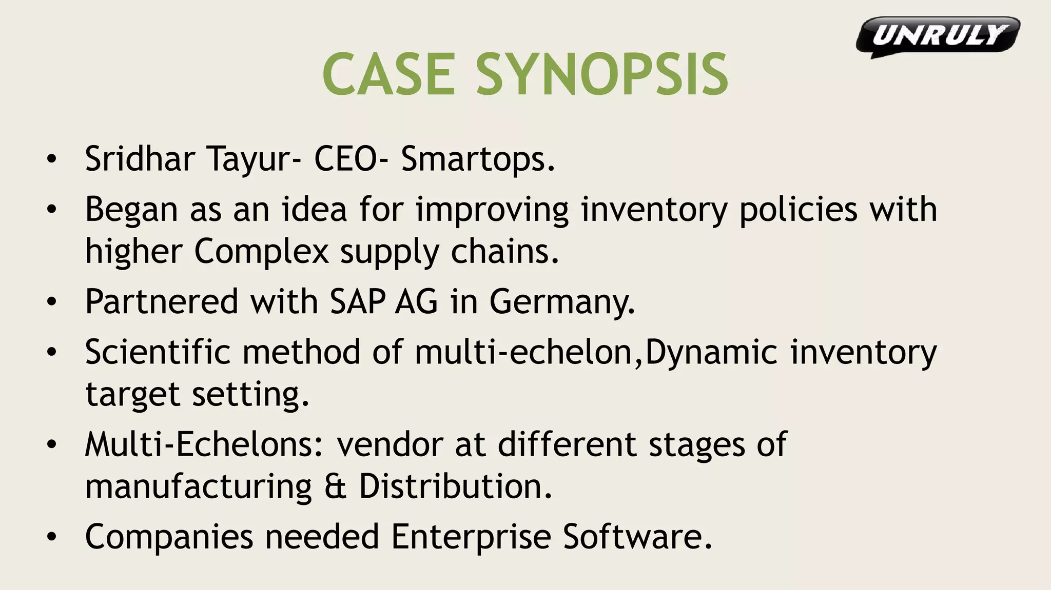Smartops corporation case study | PDF