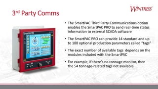 Wintriss SmartPAC PRO 3rd-Party Communications option for external ...
