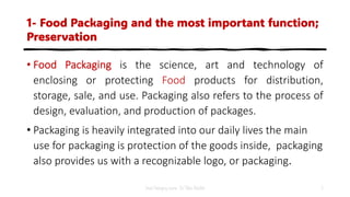 Smart Packaging for food products, Basics and types. | PDF