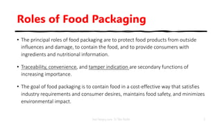 Smart Packaging for food products, Basics and types. | PDF