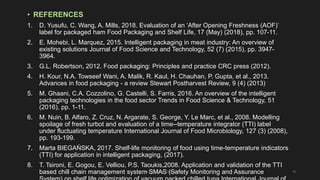 SMART PACKAGING in dairy and food industry | PPT