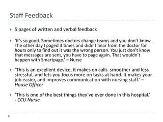 smartpage: North Shore Pilot Trial | PPT