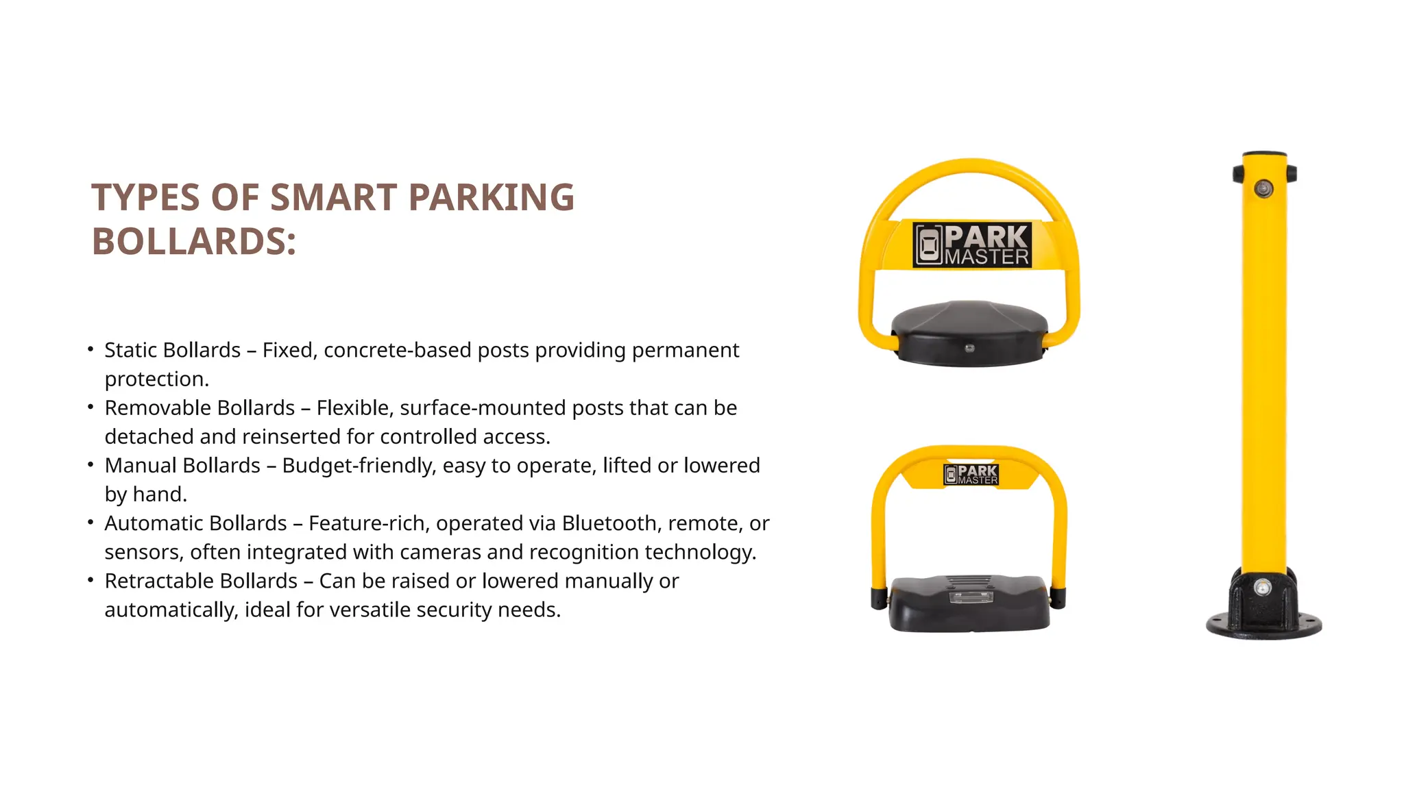 Smart Parking Bollards: Choosing the Right Bollard Solution | PPTX