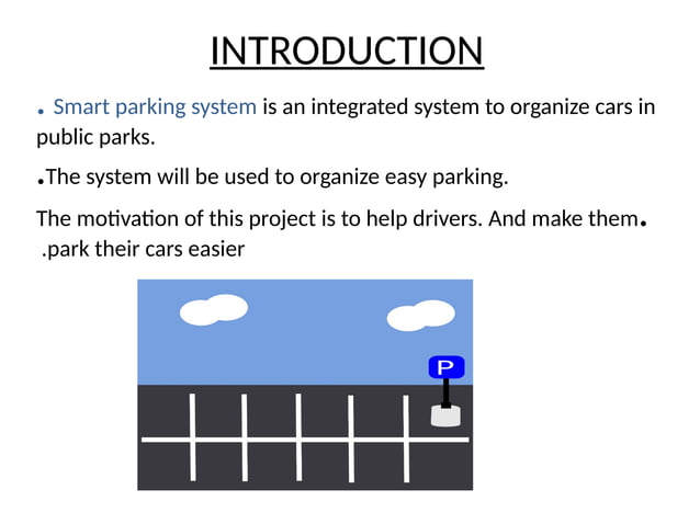 SMART PARKING LOT SYSTEMS (mini project).pptx