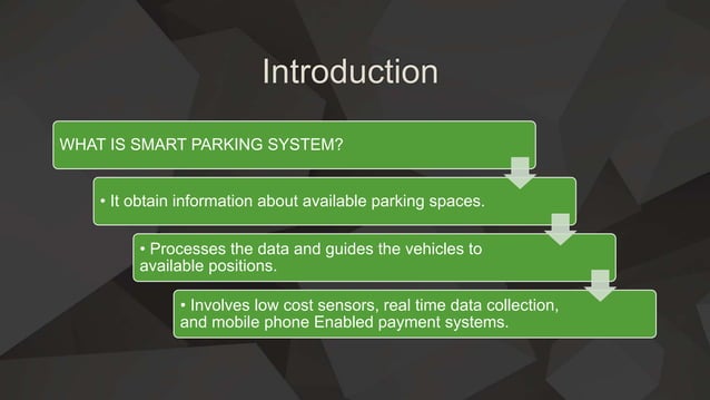 # Smart Parking Management System.pptx using IOT | PPTX | Internet | Computing