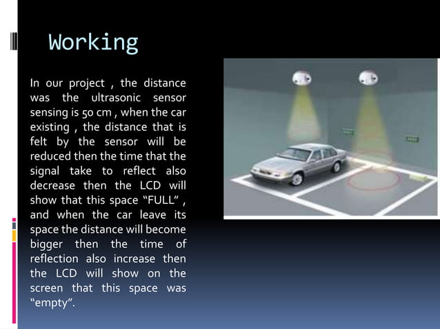 Smart parking system | PPTX | Auto Safety Technologies | Auto Technology