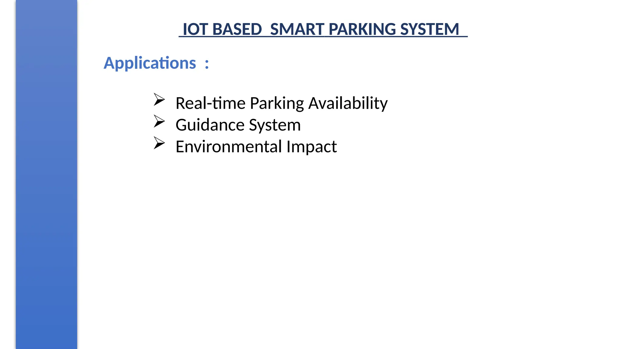 iot based smart parking system using ir sensor | PPT