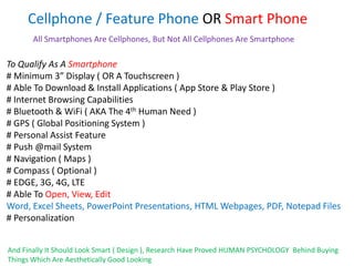 Smartphones - Overview - Introduction - History - Pros & Cons - Future ...