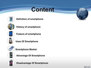Smartphone and its features | PPT