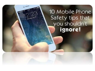 Smartphone and mobile device safety & security | PPTX