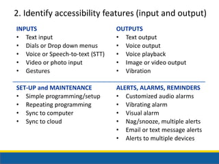 Smartphone and tablet apps for people with disabilities | PPT