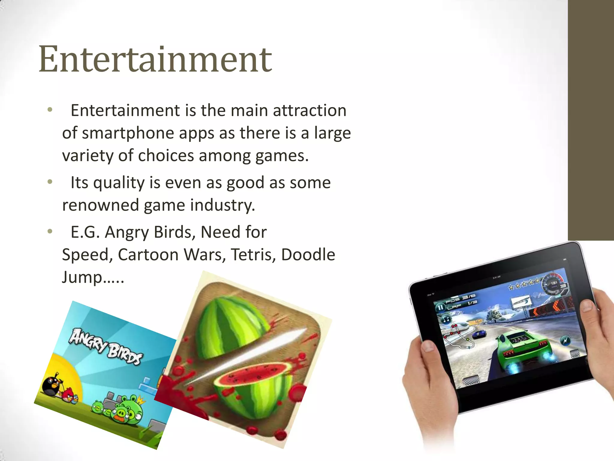 Smartphone apps final presentation2 | PPTX