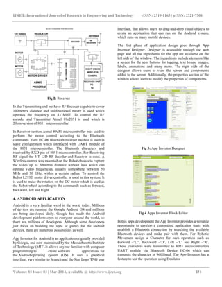 Smart phone based robotic control for surveillance applications | PDF ...
