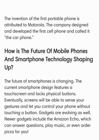 A complete guide to a smartphones | PDF
