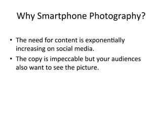 Smart phone photography basics | PPT
