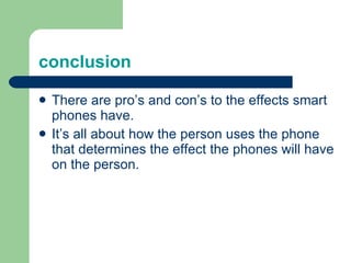 Smartphone presentationn | PPT