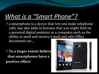 Smart phones | PPT