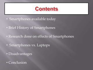 Smart phones | PPTX