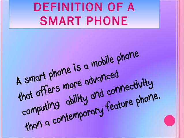 Smartphones | PPT | Smartphones | Consumer Electronics