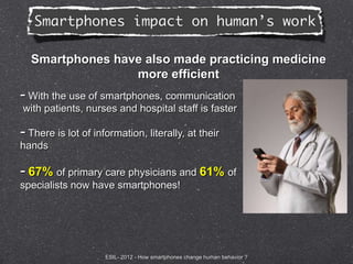 How smartphones change human behavior ? | PPTX