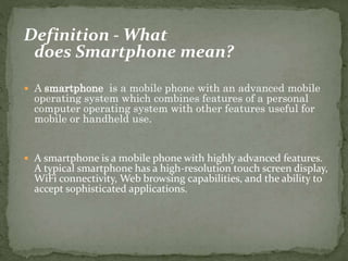 Smartphones - a perfect ppt | PPT
