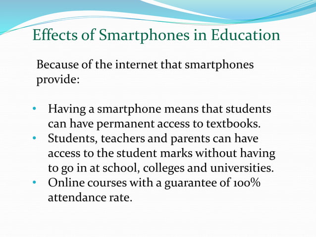 Smartphones in Education | PPT