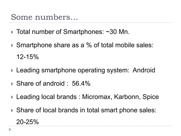 Smartphones - industry report | PPTX | Operating Systems | Computer ...