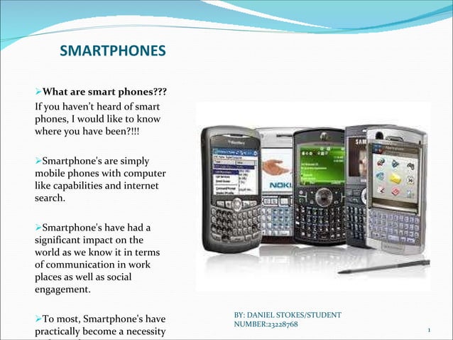 Impact of Smartphones on Communication & Society | PPT