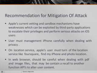 Smart phone security ios system | PPT